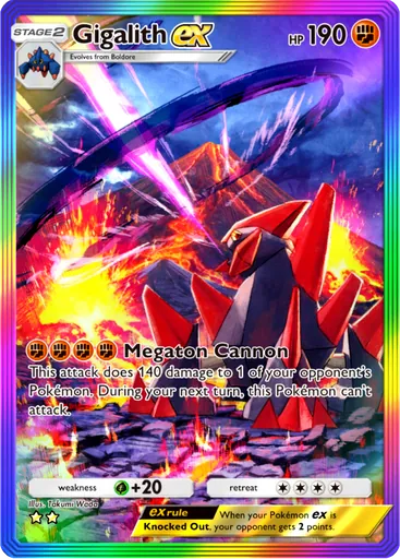 Gigalith ex (B2-200) – PTCGP | PocketCards.net
