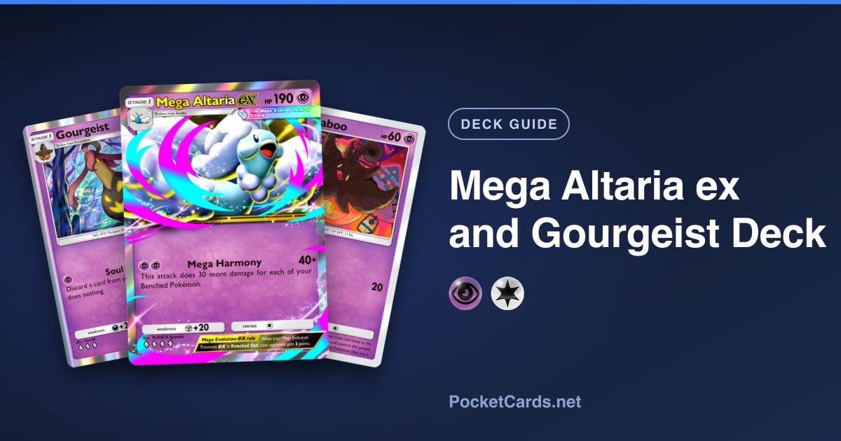 Guide du deck Mega Altaria ex et Gourgeist dans Pokémon TCG Pocket ...